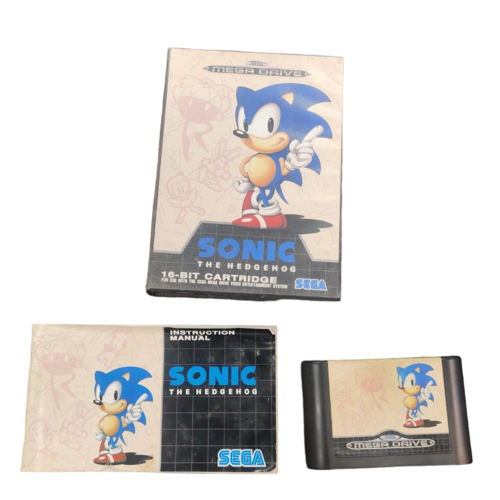 Pre-owned sonic 1 megadrive W/Manual - Own4Less